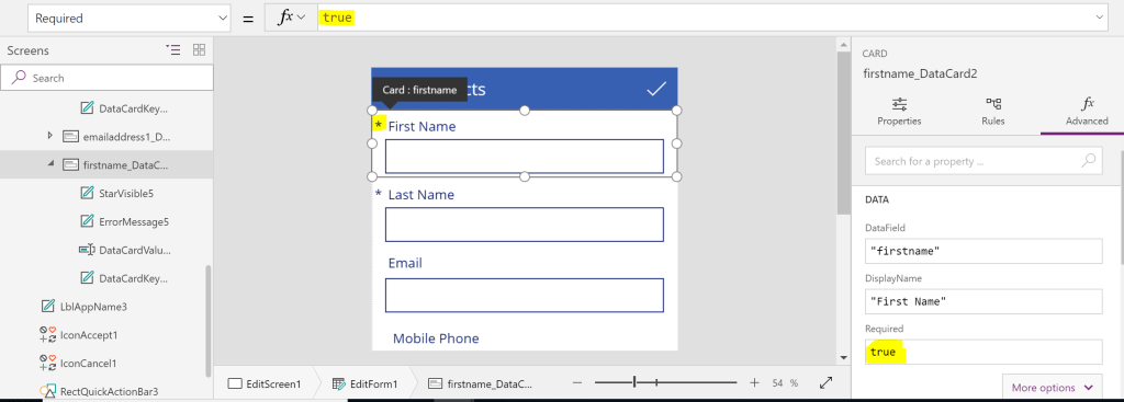 Multiple ways to implement a required field validation in PowerApps ...
