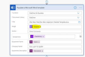 Populating Word template with the CDS image field content via Flow ...