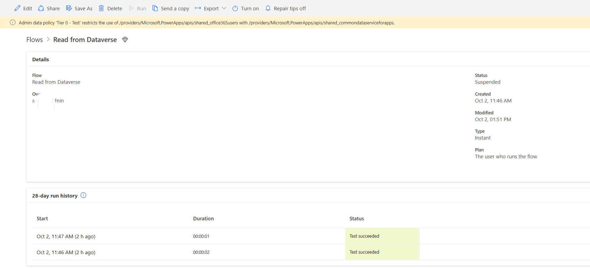 Cancelling Dataverse via DLP policy on the Default environment – Olena ...